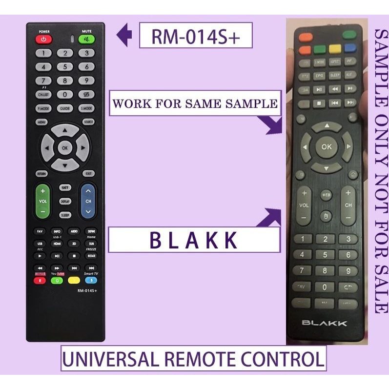 Blakk LED Smart TV Remote Control Compatible For Remote of the Same ...