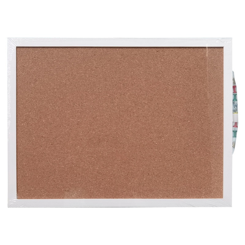 20x30cm Cork board White wooden frame bulletin board | Shopee Philippines
