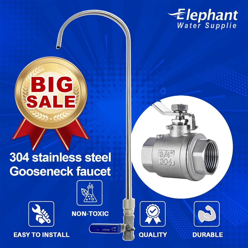 non-rust inner thread ball valve 1/2" Gooseneck | Shopee Philippines