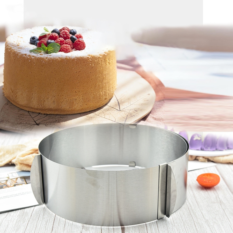 Dailyhome Cake Ring Mold 6 to 12 inch Adjustable Round Mousse Mould ...