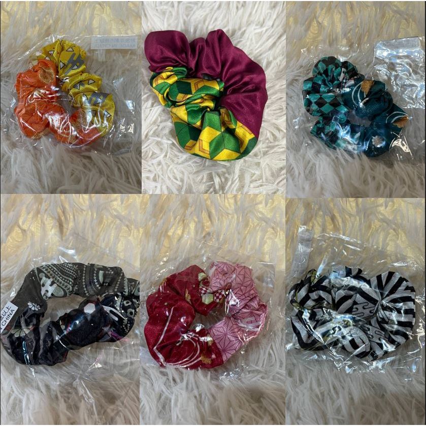 Demon Slayer - Scrunchies Giyu Tanjiro Obanai Nezuko Zenitsu | Shopee ...