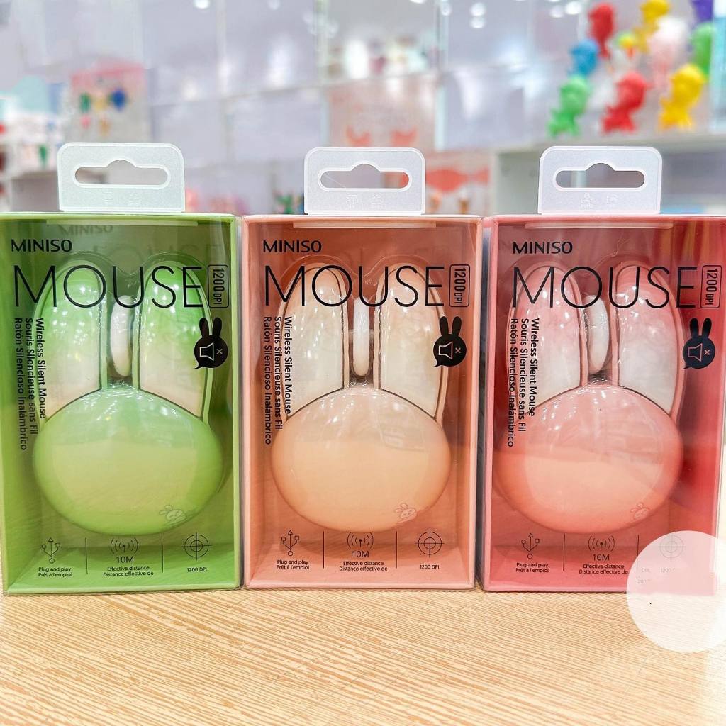 ️ RABBIT WIRELESS SILENT MOUSE ️by Miniso | Shopee Philippines