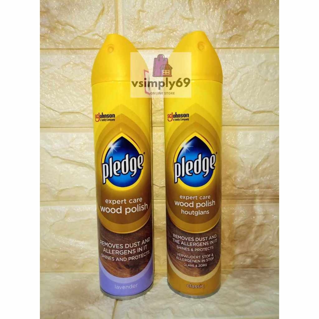 Pledge Wood Polish (250 mL) Made in Netherlands | Shopee Philippines