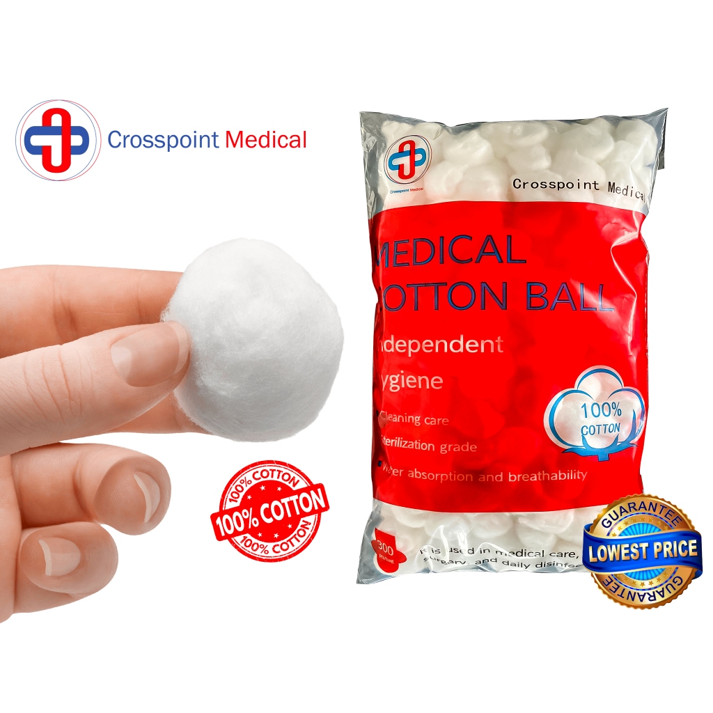 Crosspoint Cotton Balls 100pcs | Shopee Philippines