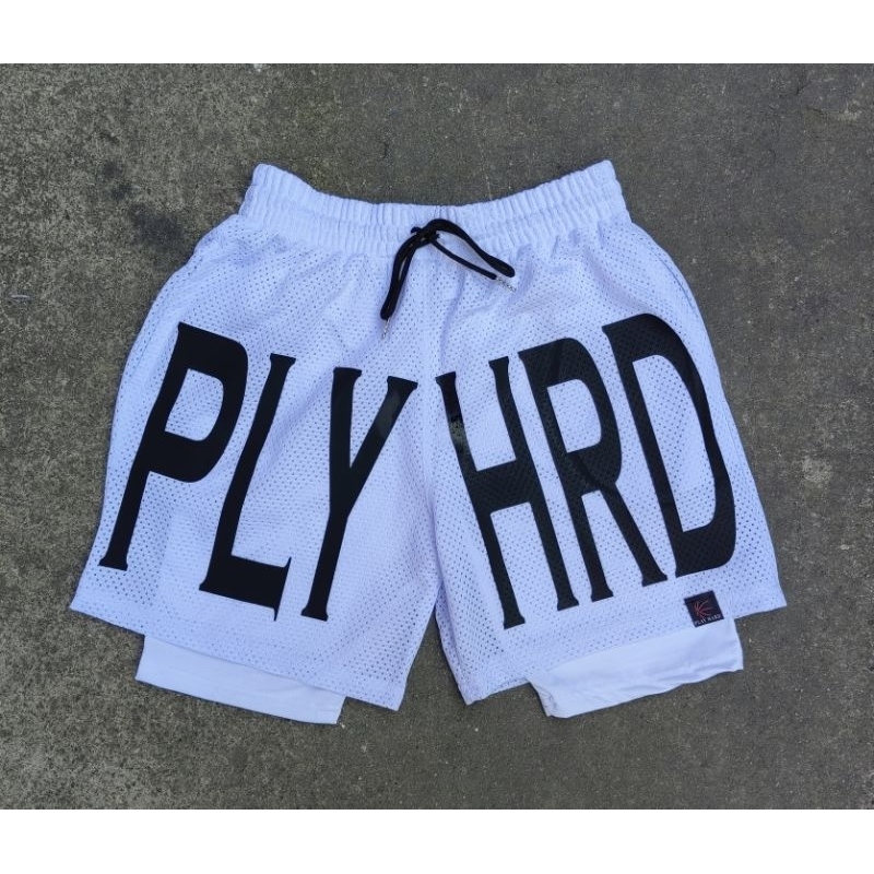 MESH SHORTS WITH CYCLING / ABOVE THE KNEE / BASKETBALL SHORTS | Shopee ...