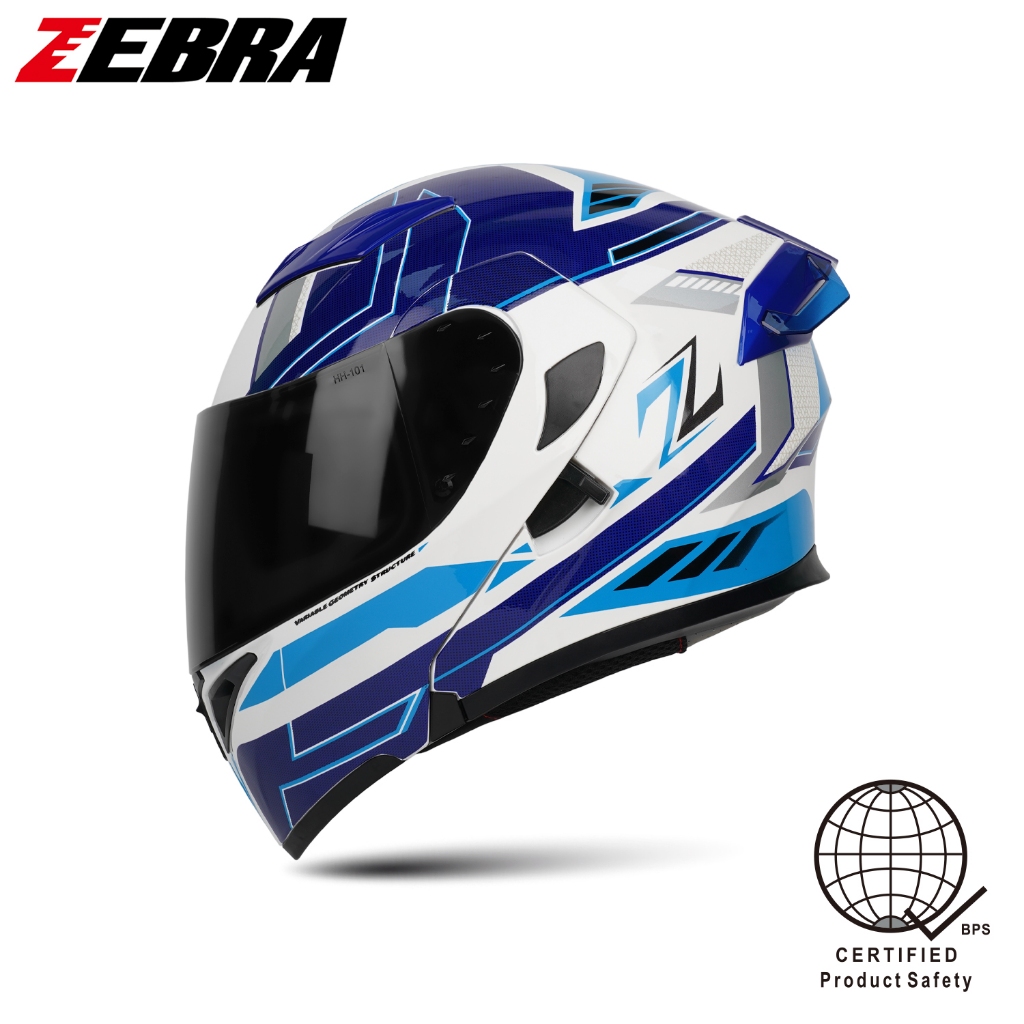 ZEBRA FF805 Plus Aperture Modular Helmet Dual Visor Motorcycle | Shopee ...