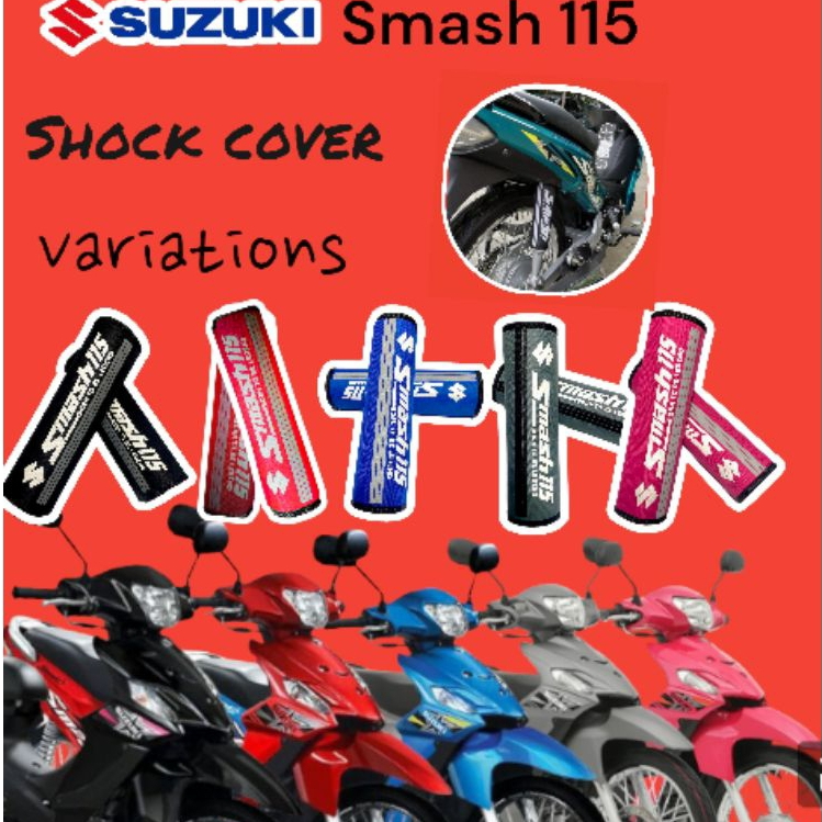 1 pair shock cover for smash 115 with 5 color variations | Shopee ...