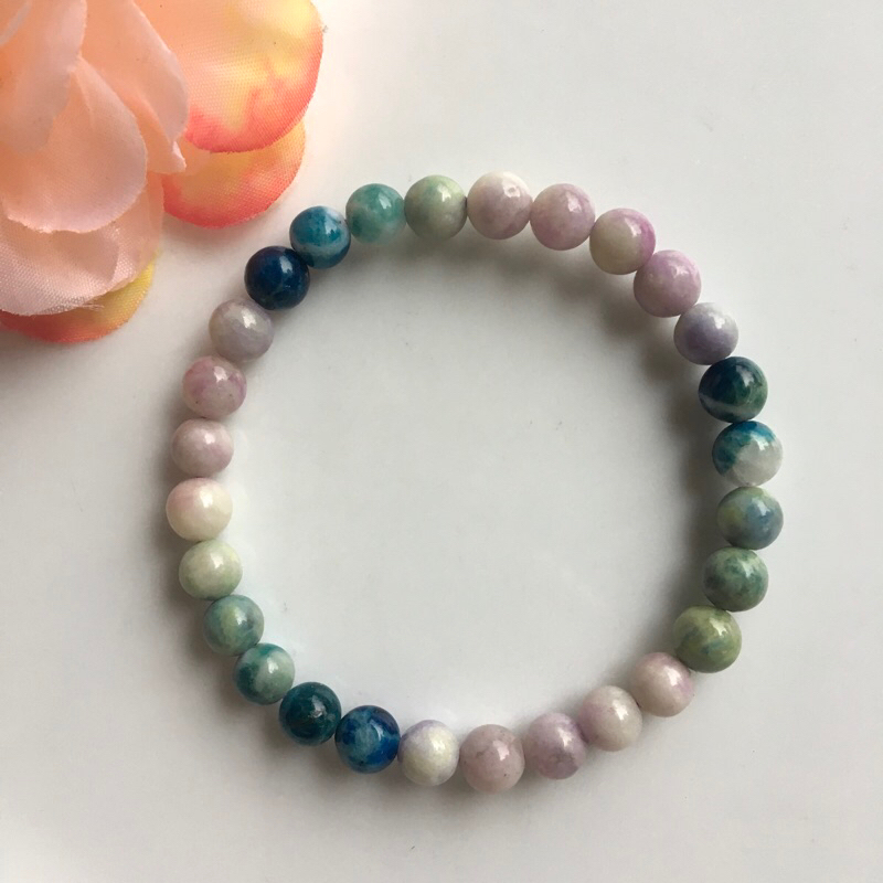 Hackmanite Natural Crystal Stone Bracelets ( UV Reactive ) | Shopee ...