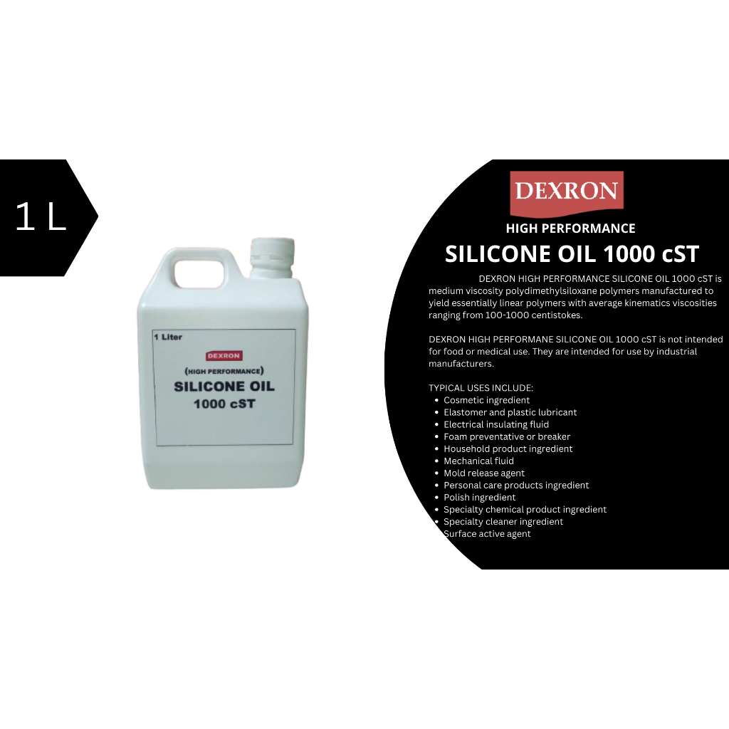 DEXRON PURE SILICONE OIL 1000 centistokes (cST) 1 Liter | Shopee ...