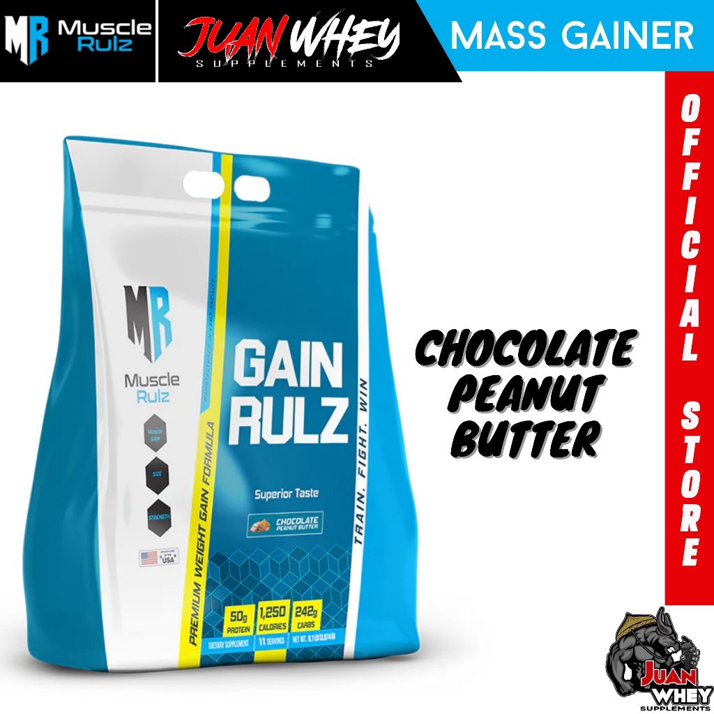 Muscle Rulz - Gain Rulz Mass Gainer 1LB | 2LBS with or without Shaker ...