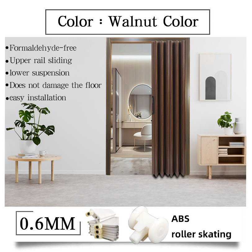 PVC Folding Door PVC Sliding Door Kitchen Partition Door Hanging Rail ...