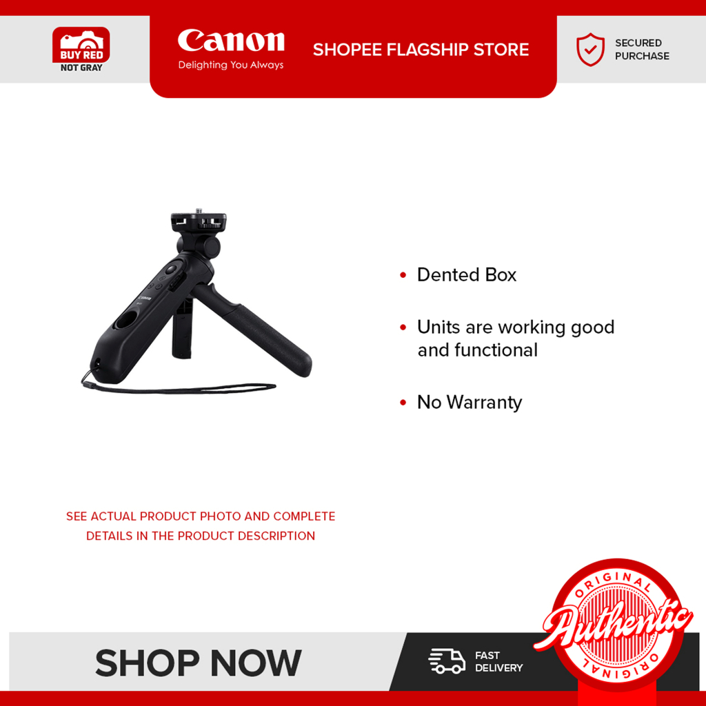 DENTED BOX Canon Tripod Grip HG-100TBR No warranty | Shopee Philippines
