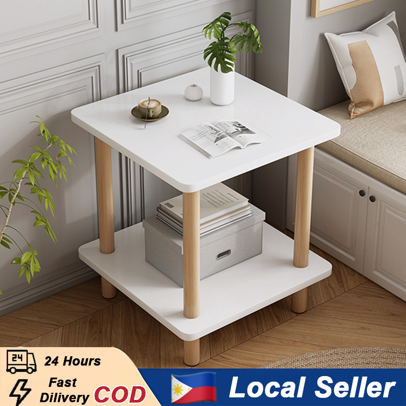 Nordic Bedside Table Simple Small Tea Table Coffee Table Wooden Corner ...