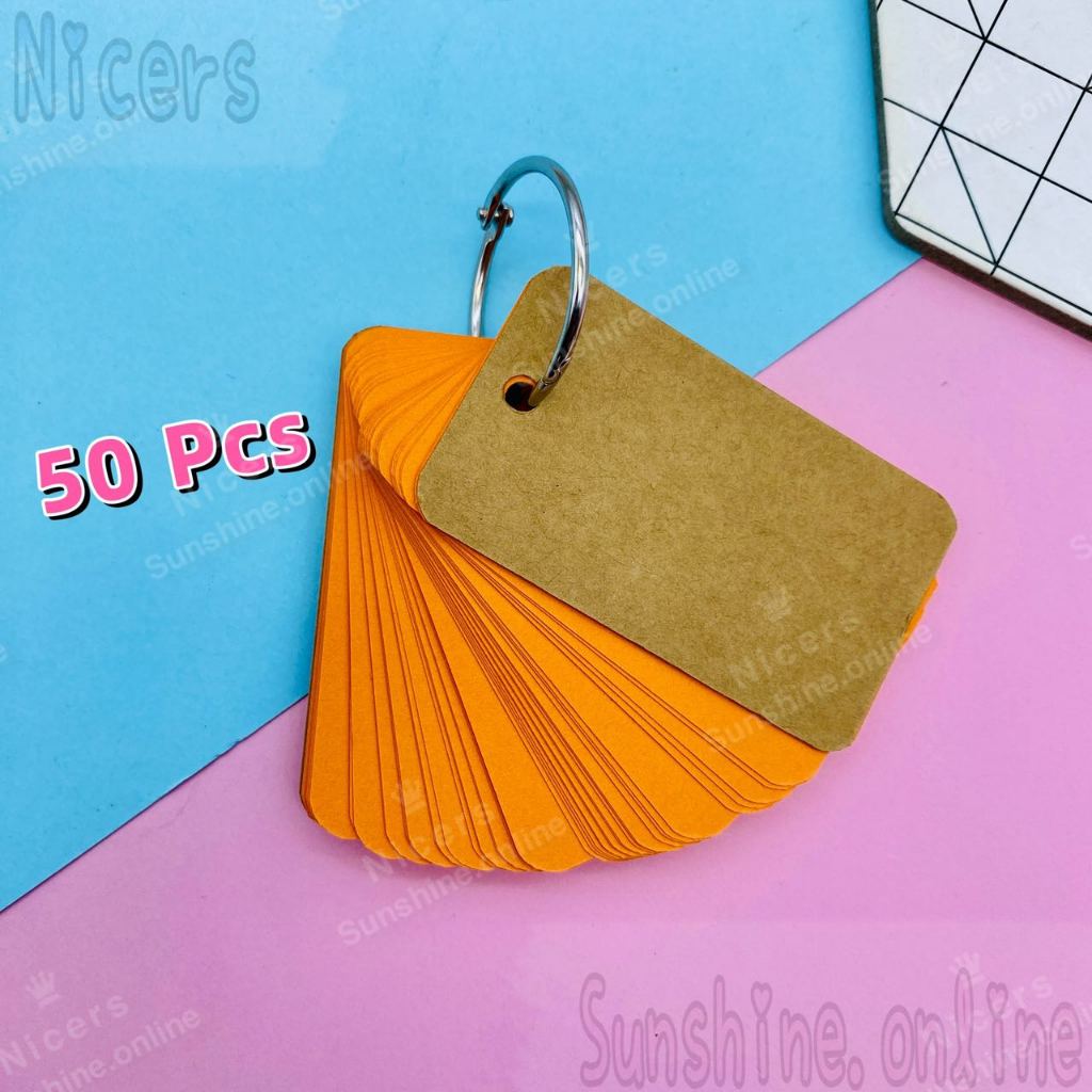 Memo Pad Mini Blank Flash Cards with Ring | Shopee Philippines