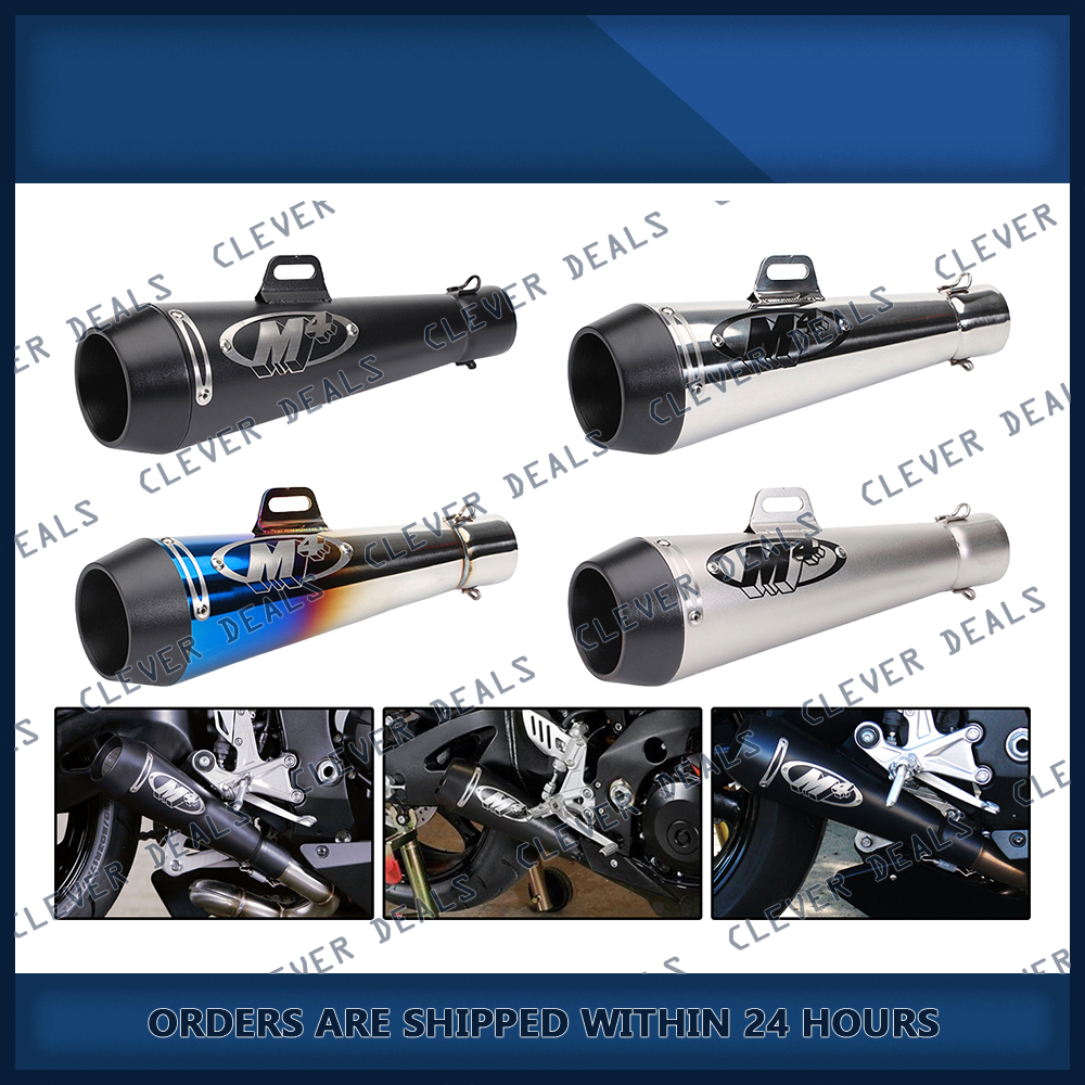 M4 GP Series Slip On Universal Exhaust Muffler Pipe 51mm Inlet High ...
