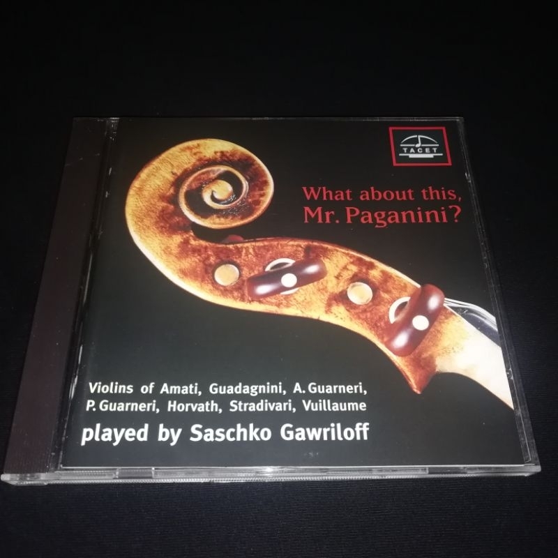 SASCHKO GAWRILOFF - What About This, Mr. Paganini? CD Classical music ...