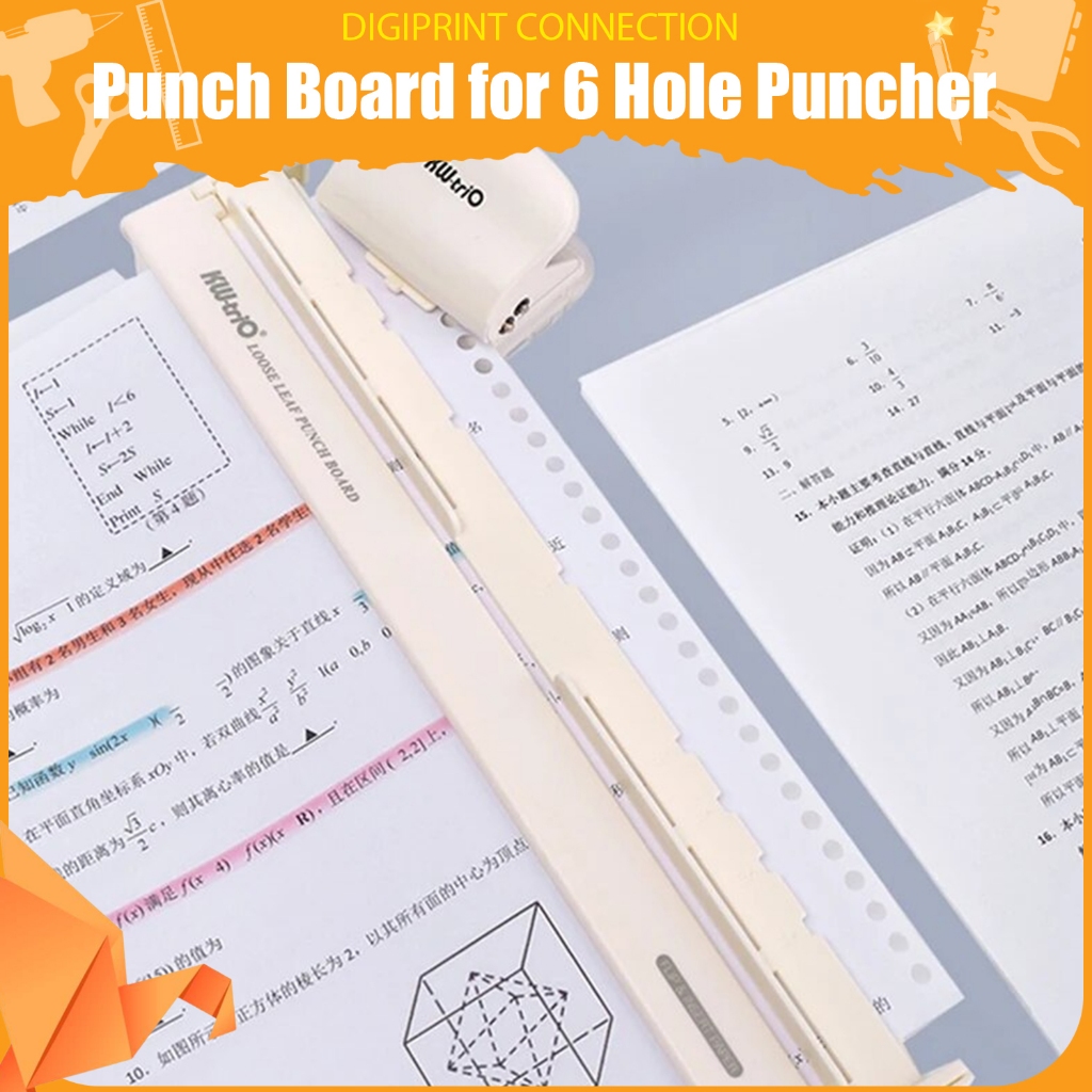 KW-trio Loose-Leaf Punch Board for 6 Hole Puncher | Shopee Philippines