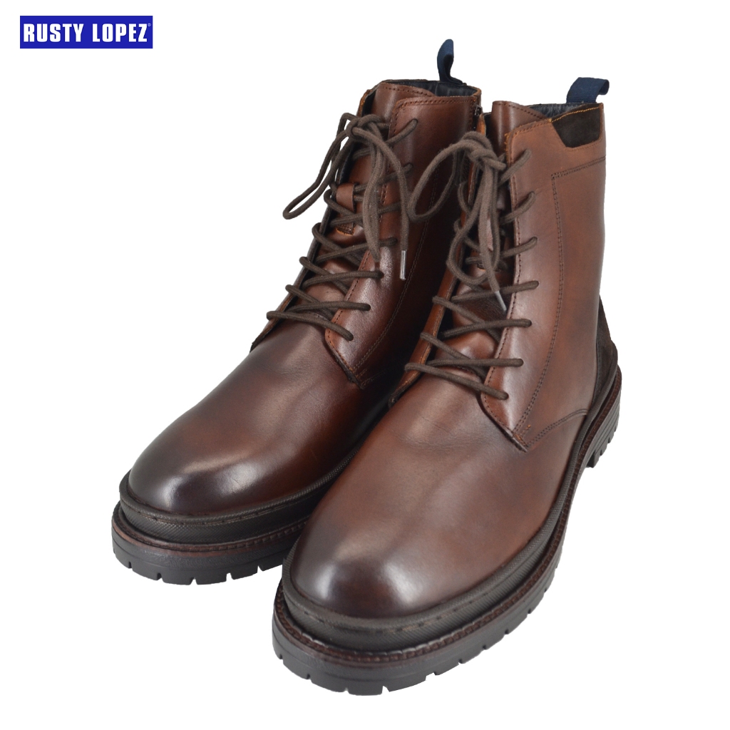 Rusty Lopez Men's Leather Boots | Shopee Philippines