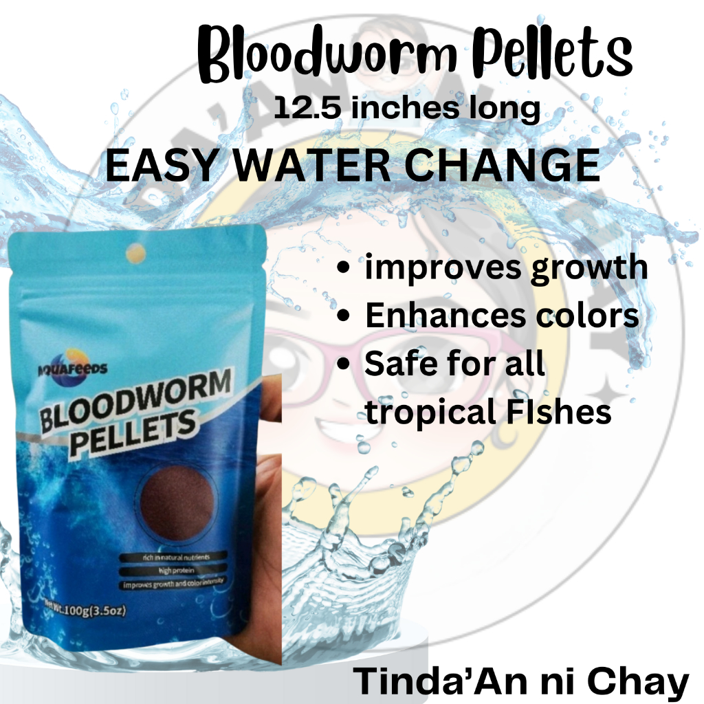 Bloodworm pellets 100grams betta goldfish hulx godzilla coloration ...