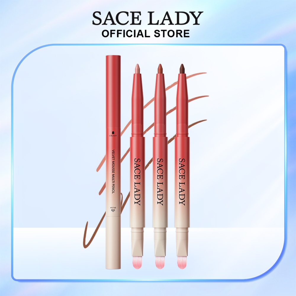 SACE LADY Soomth Lip Liner Texture Mousse Multi Pencil Lip Stick Lip ...