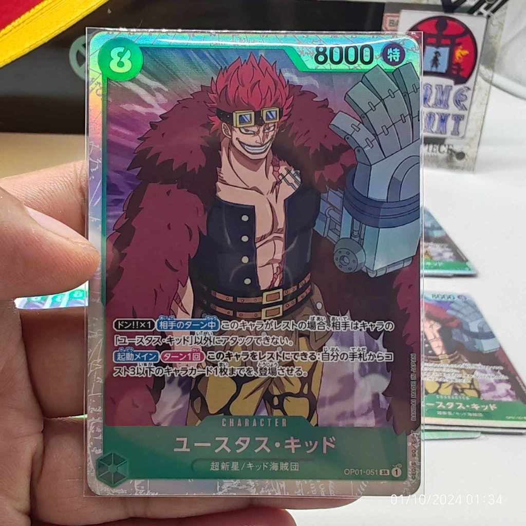 One Piece TCG - OP01-051 SR Eustass "Captain" Kid | Shopee Philippines