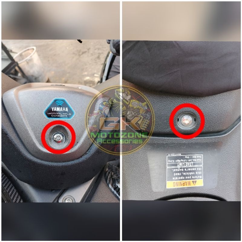 GKMotozone HENG Handle Bar Cover & Body Bolt for Nmax v2, v2.1 (2 pcs ...