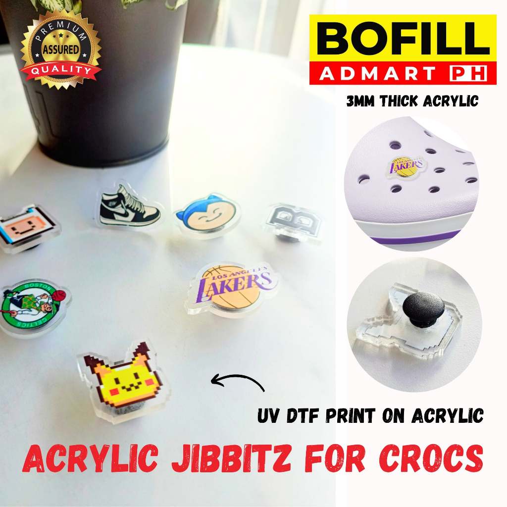 CUSTOMIZED CROCS ACRYLIC JIBBITZ | Shopee Philippines