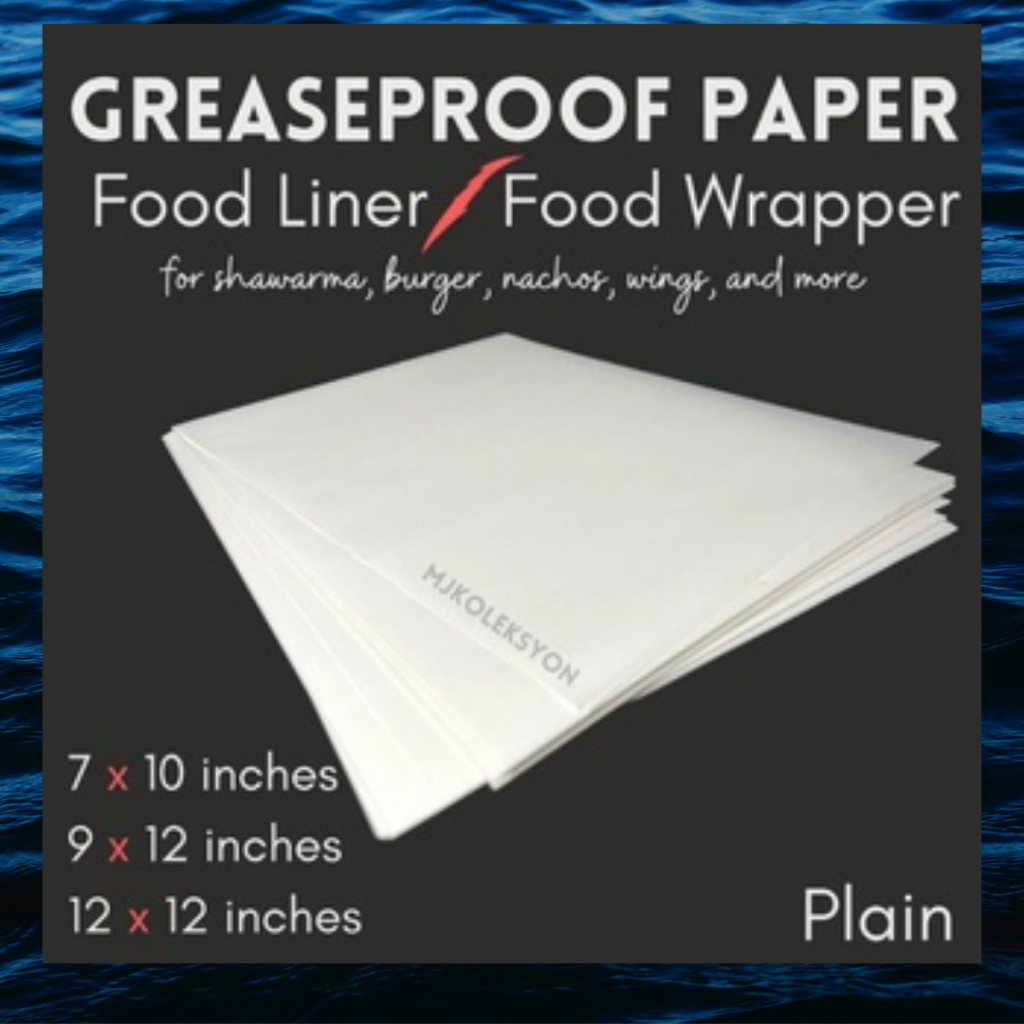 Grease Proof Paper Rice Wrapper 100pcs for unliwings burger fries ...
