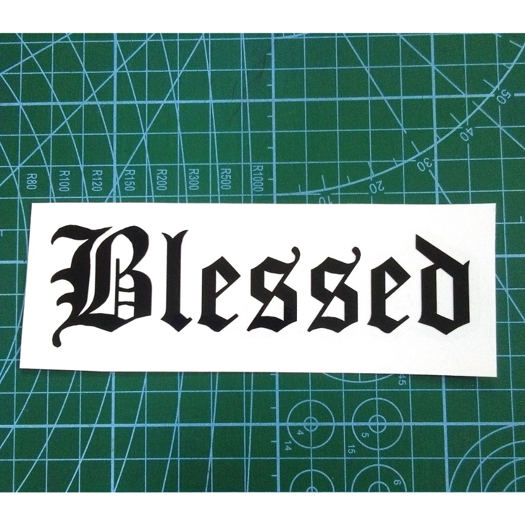 BLESSED Vinyl Decal Sticker (Cut-out) | Shopee Philippines