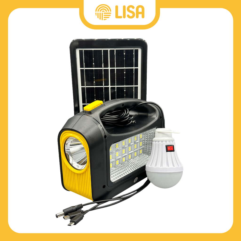 LISA Solar Flashlight and Solar Bulb | Shopee Philippines