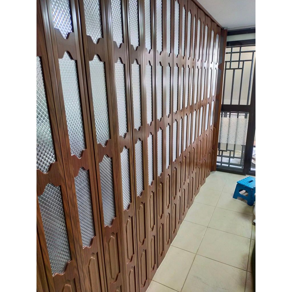 FRENCH TYPE ACCORDION DOOR -ROOM DIVIDER - FOLDING DOOR FULL GLASS ...