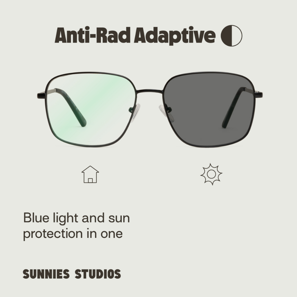 Sunnies Studios Anti-Rad Adaptive Cole (Non-graded Blue Light and ...
