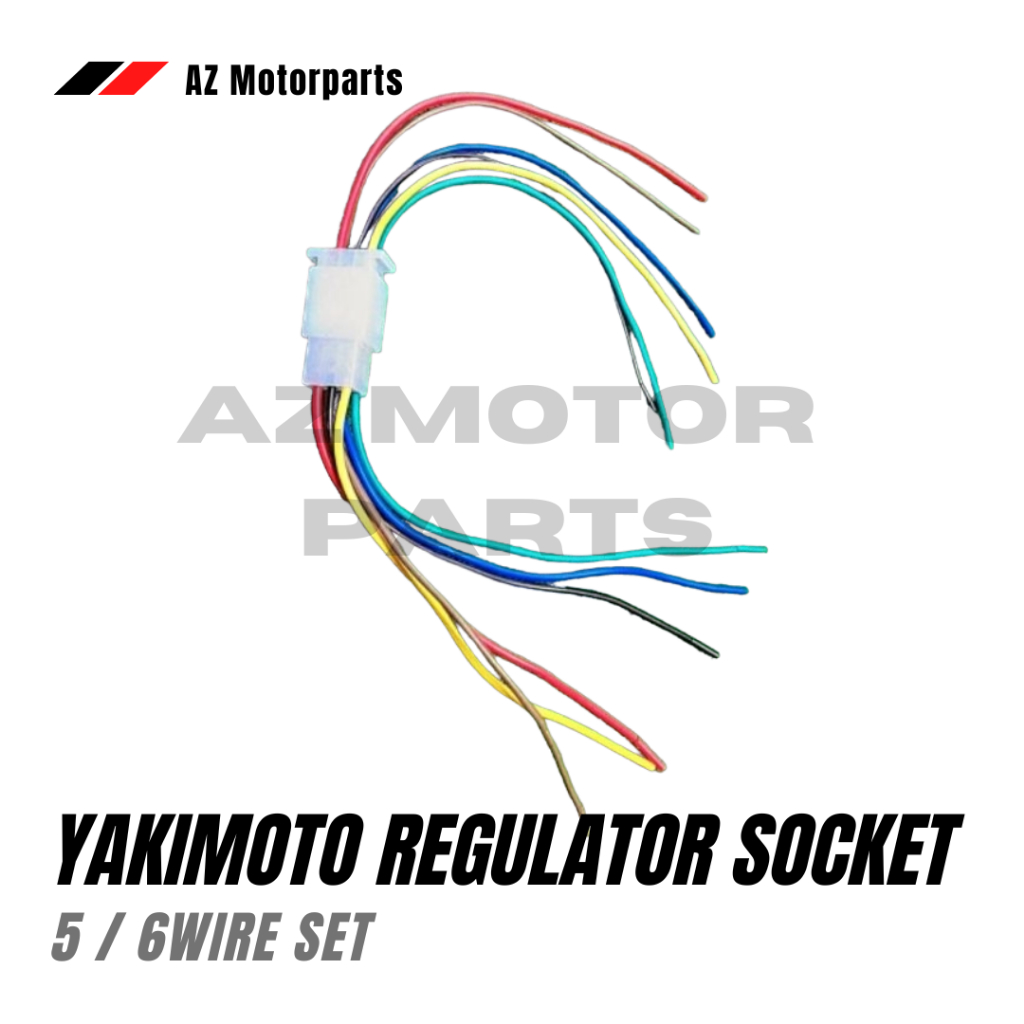YAKIMOTO Regulator Socket 5 / 6Wire Set | Shopee Philippines