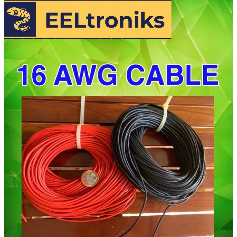 16 AWG WIRE/CABLE 1M HIGH TEMP. RESISTANT( SILICON TINNED COPPER WIRE) | Shopee Philippines