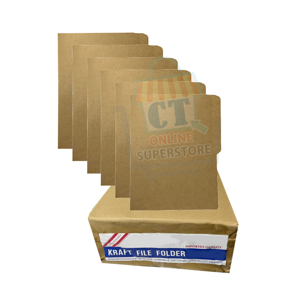 Kraft Folder 14pts (Pack of 100pcs) Good Quality File Folder | Shopee ...