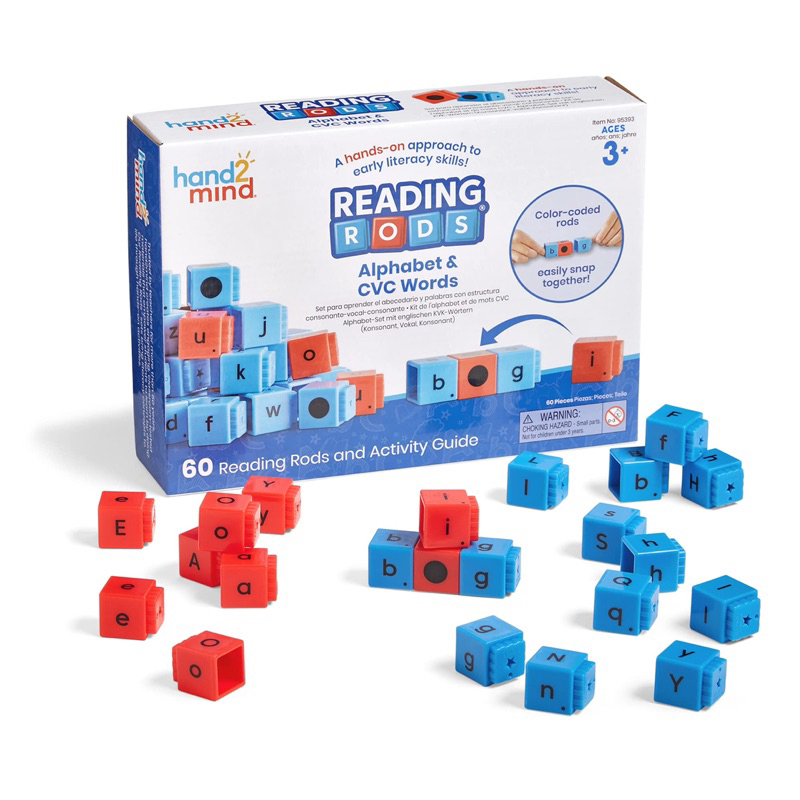 hand2mind Reading Rods Alphabet & CVC Words, Word Building Activities ...