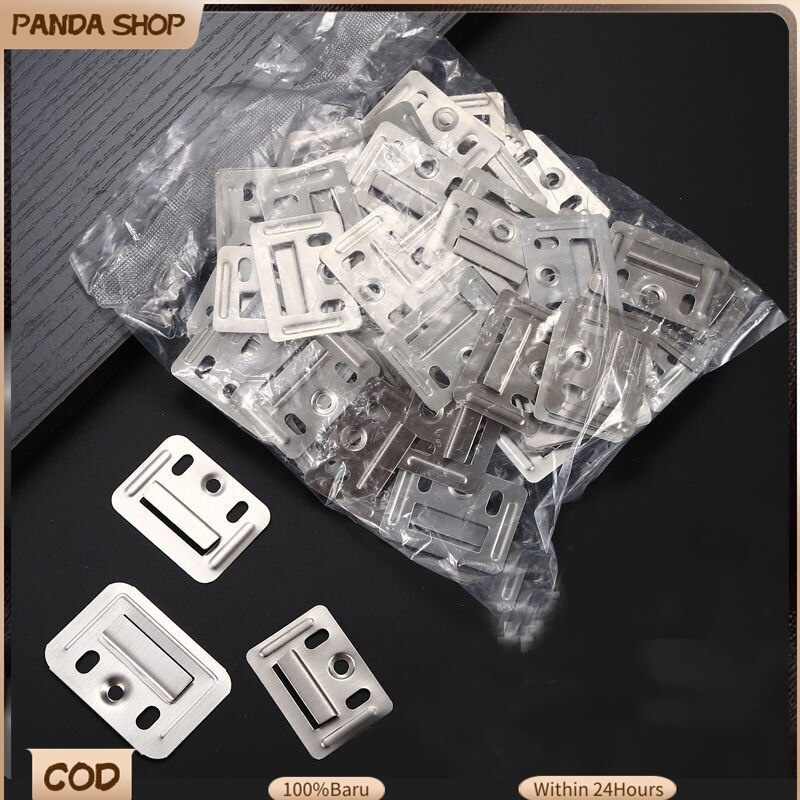 100pcs 43x32mm Wall Cladding Clip Wpc Fluted Wall Panel Clip Stainless ...