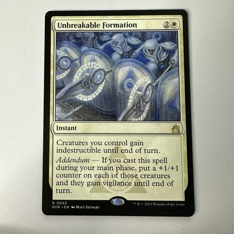 UNBREAKABLE FORMATION | GHOSTWAY | RVR RAVNICA REMASTERED | WHITE | MTG MAGIC THE GATHERING ...