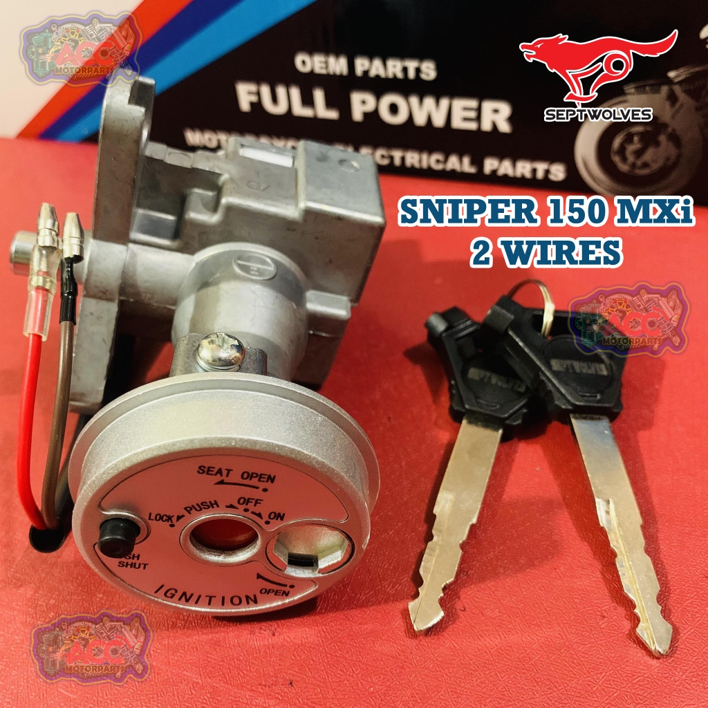 ACC Motorparts Sniper 150 MXi Anti Theft Main Ignition Switch with Keys ...