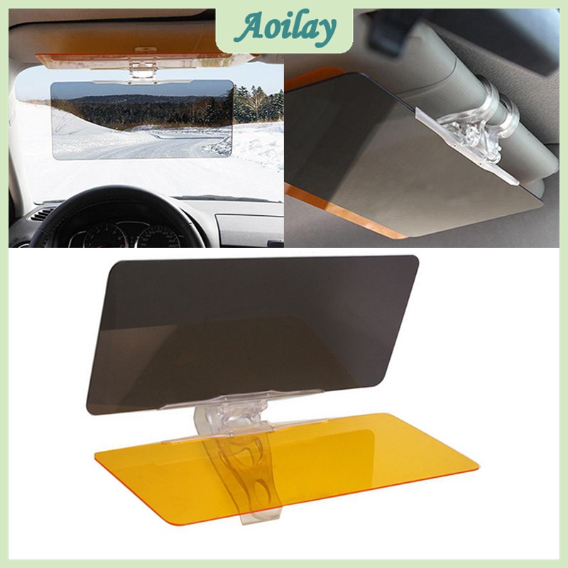 2 in 1 Car Sun Visor Anti Glare Mirror Day&Night Driving HD Adjustable ...