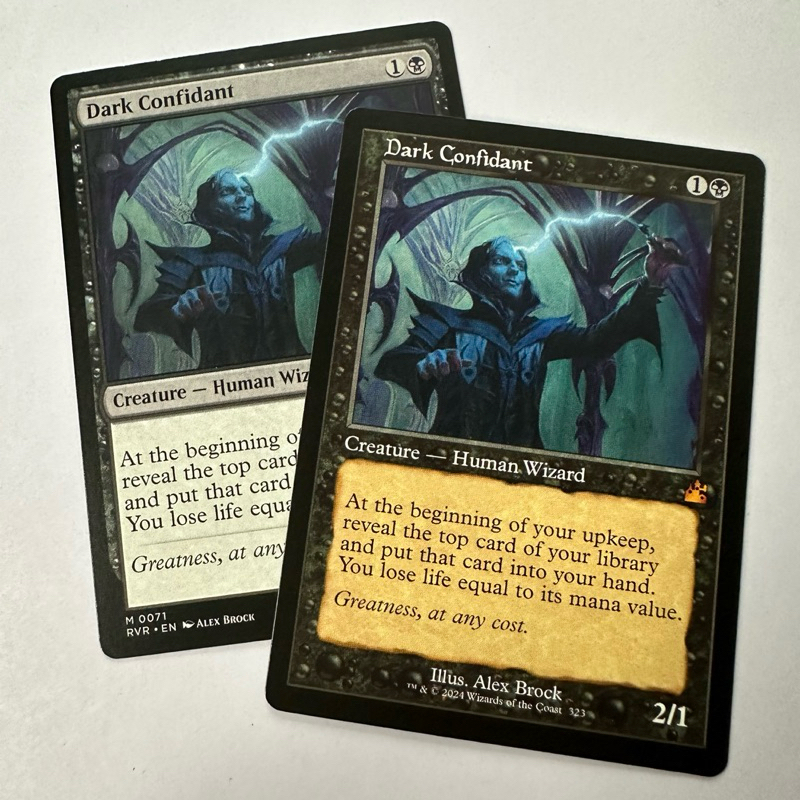 DARK CONFIDANT | RVR RAVNICA REMASTERED | HUMAN WIZARD | BLACK | MTG ...