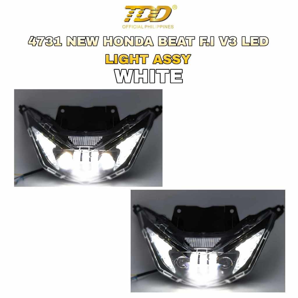 TDD 4731 NEW HONDA BEAT F.I V3 HEAD LEDLIGHT ASSY | Shopee Philippines