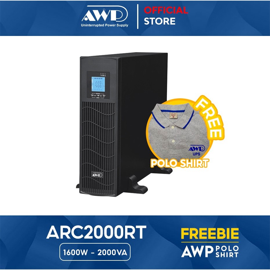AWP ArcPure 1600W-2000VA UPS Pure Sine Wave with AVR Uninterruptible ...