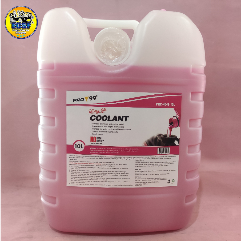 PRO99 PINK 10L COOLANT READY TO USE RADIATOR COOLANT | Shopee Philippines