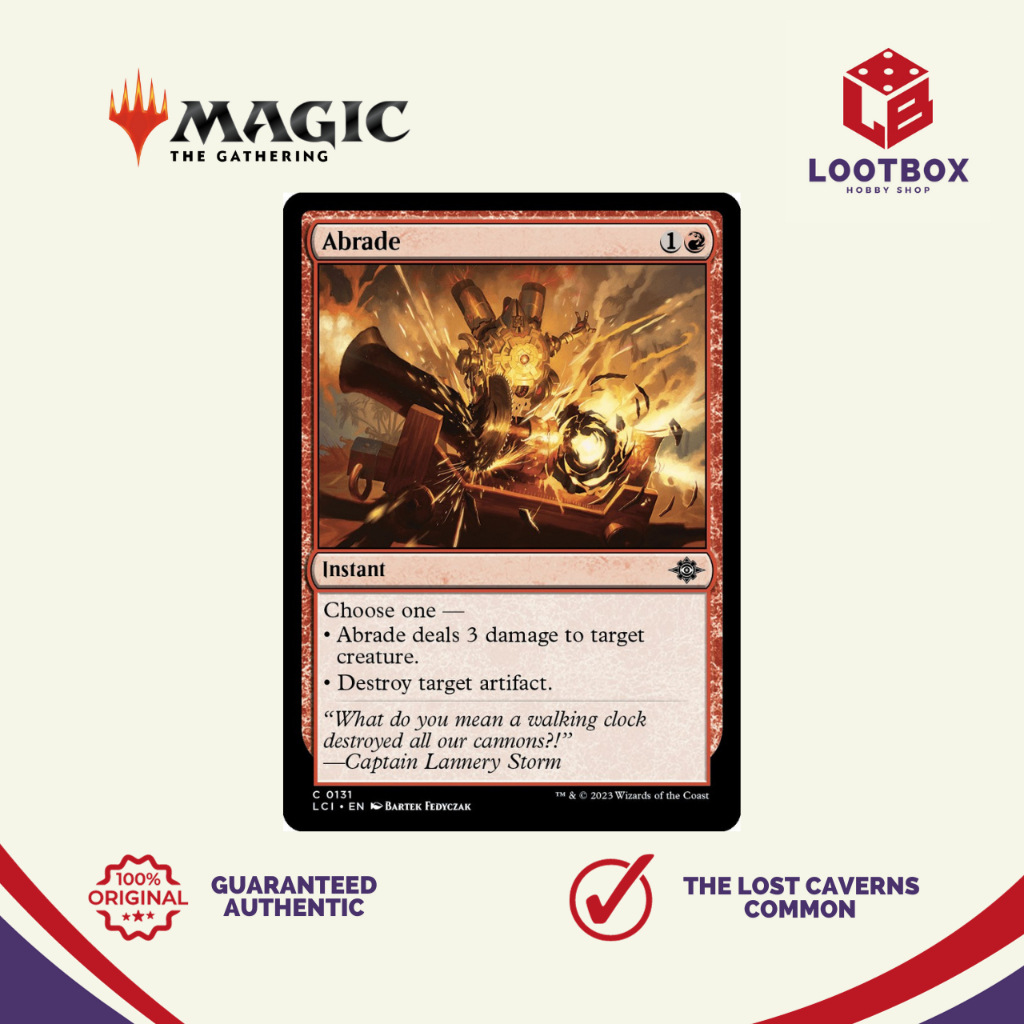 Magic the Gathering: Abrade (Common) - The Lost Caverns of Ixalan ...