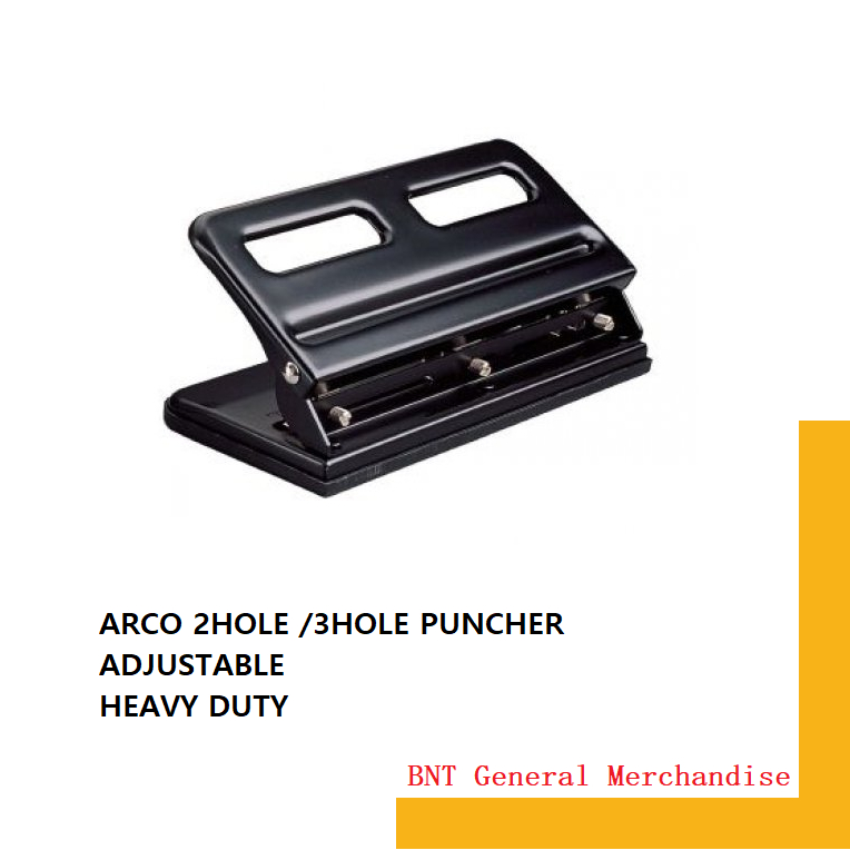 ARCO Heavy Duty Paper Puncher, 3 hole / 2 hole Adjustable 1PIECE ...