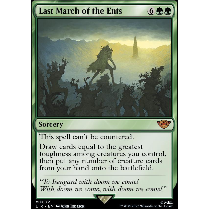 Last March of the Ents Mythic The Lord of the Rings LOTR Magic the ...