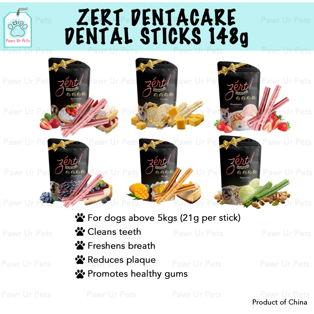 Zert Dentacare Dental Sticks for dogs (7 sticks per 148g pouch ...