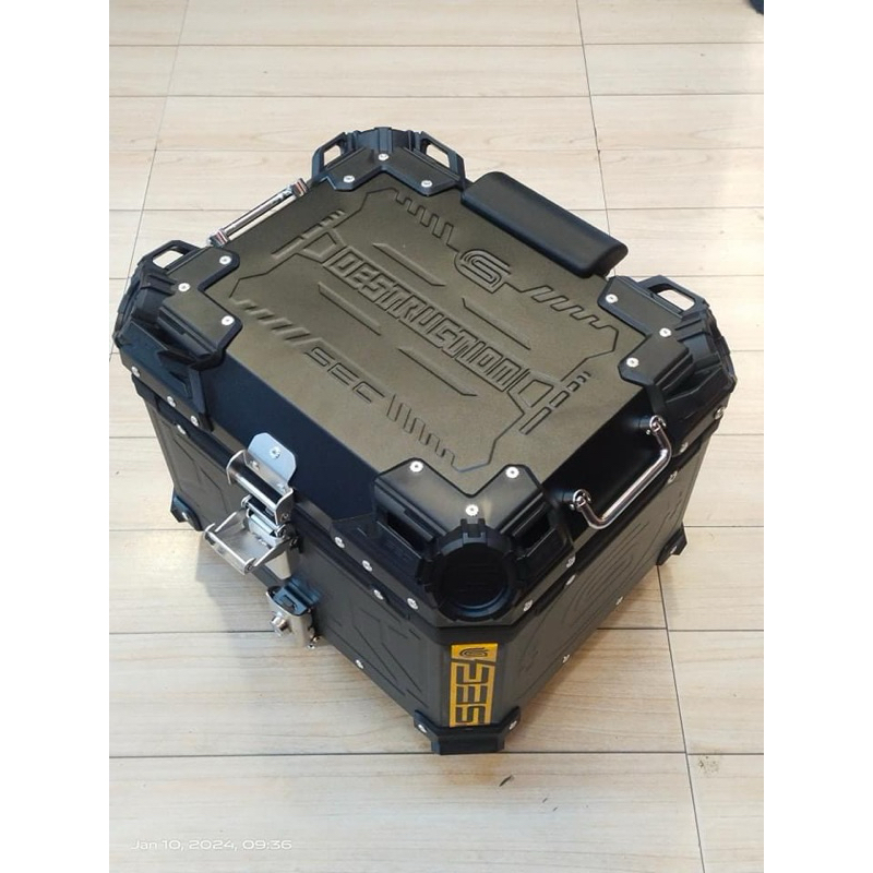 Honda Click 160 Sec Bracket + Sec 45l Alloy SEC Destruction Topbox ...