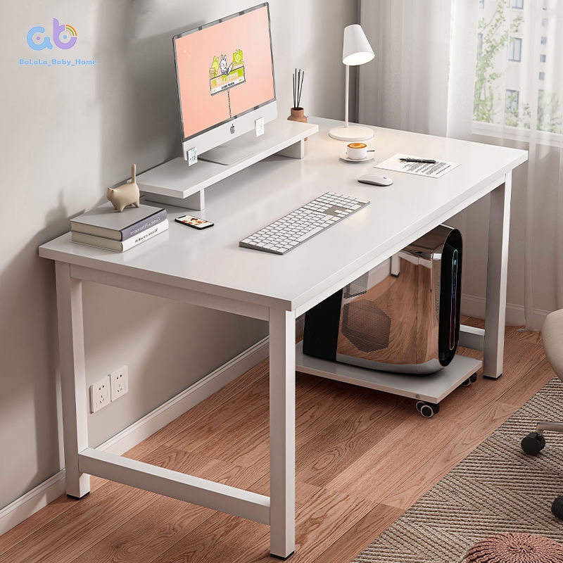 Furniture High Quality Modern Minimalist Computer Desk Solid Wood Study ...